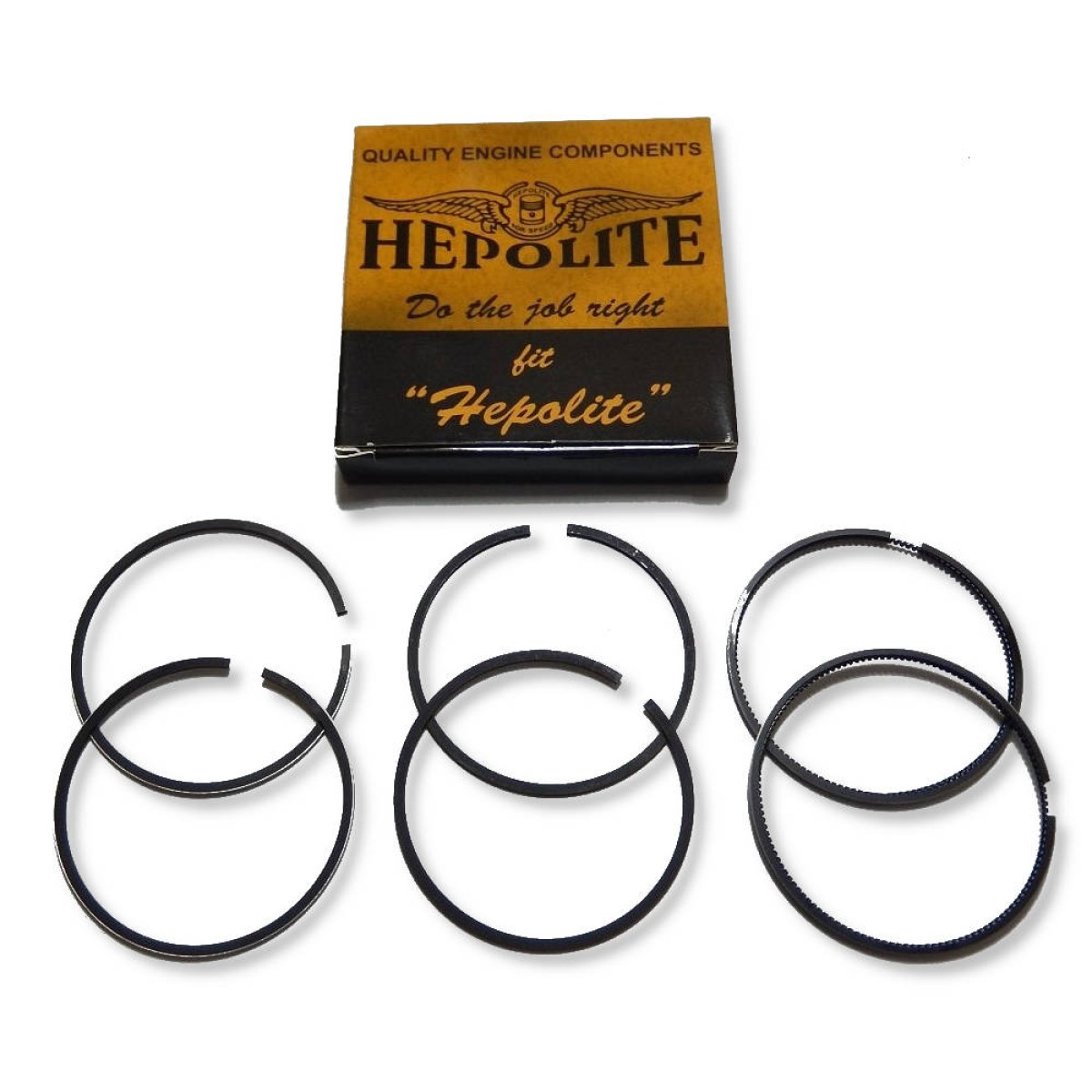 Pair of Hepolite Piston Ring Sets for BSA A10 650cc Twin 1952-1963 ...