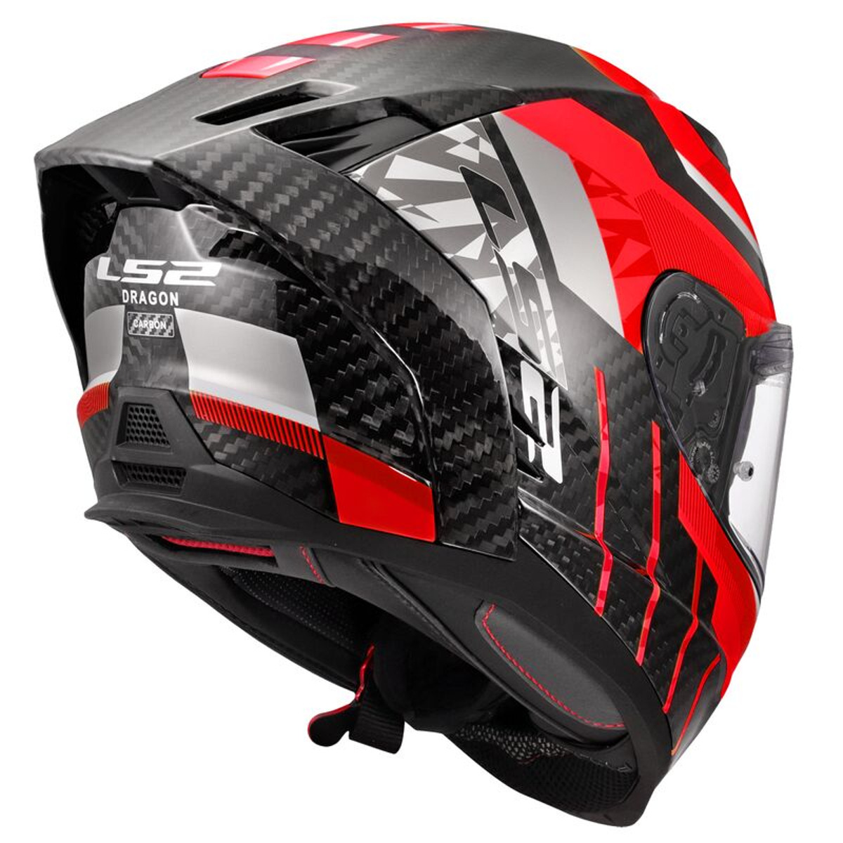 LS2 Dragon Trax Red Crash Helmet Available from Farkham Hall Stores ...