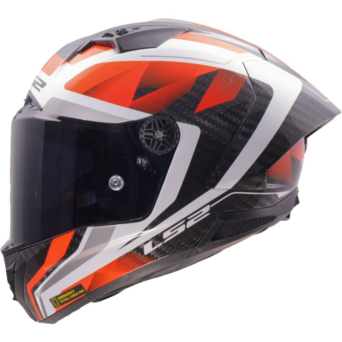 LS2 Thunder Aero Raute Red, White & Black Crash Helmet Available from ...