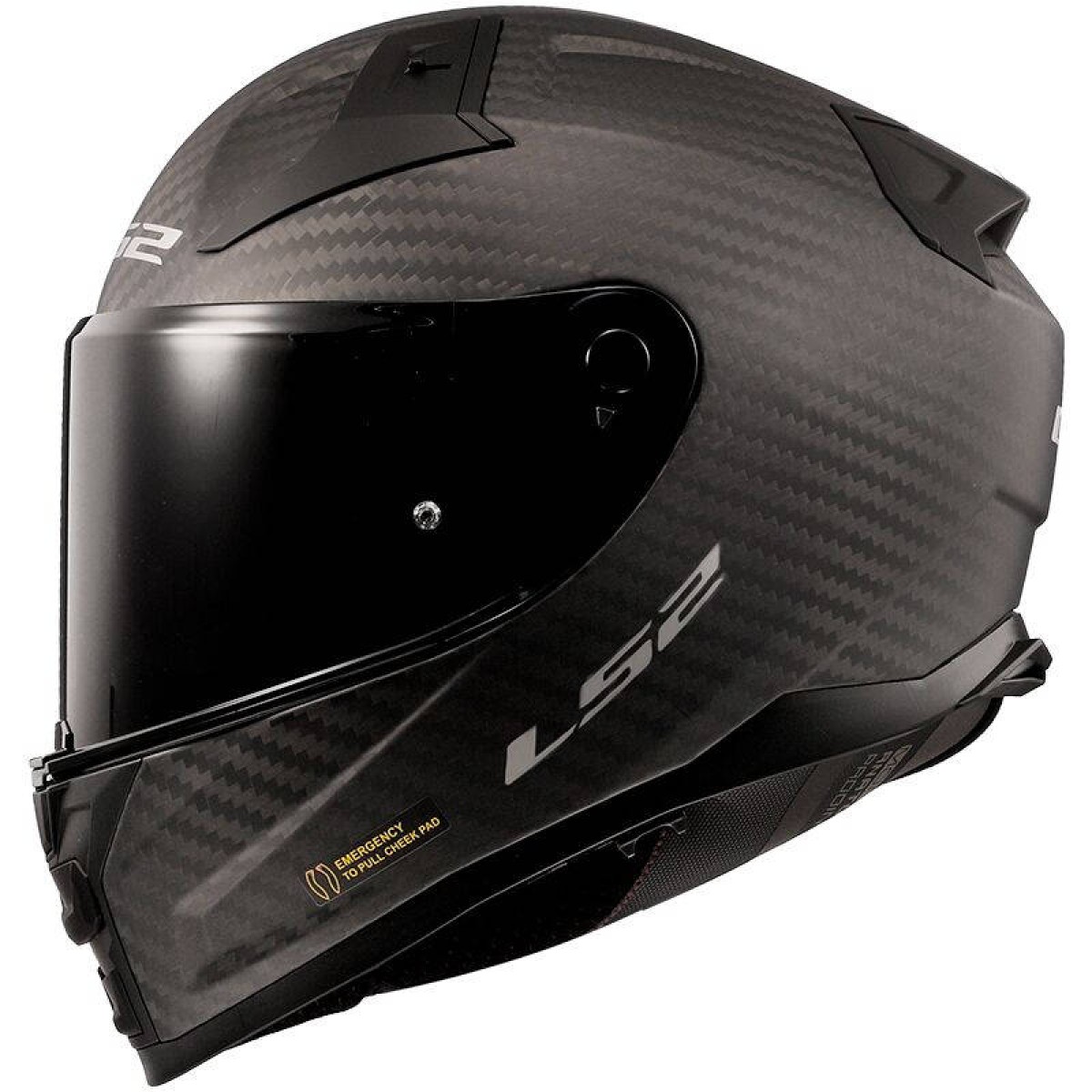 LS2 Vector II Matt Carbon Crash Helmet Available from Farkham Hall ...