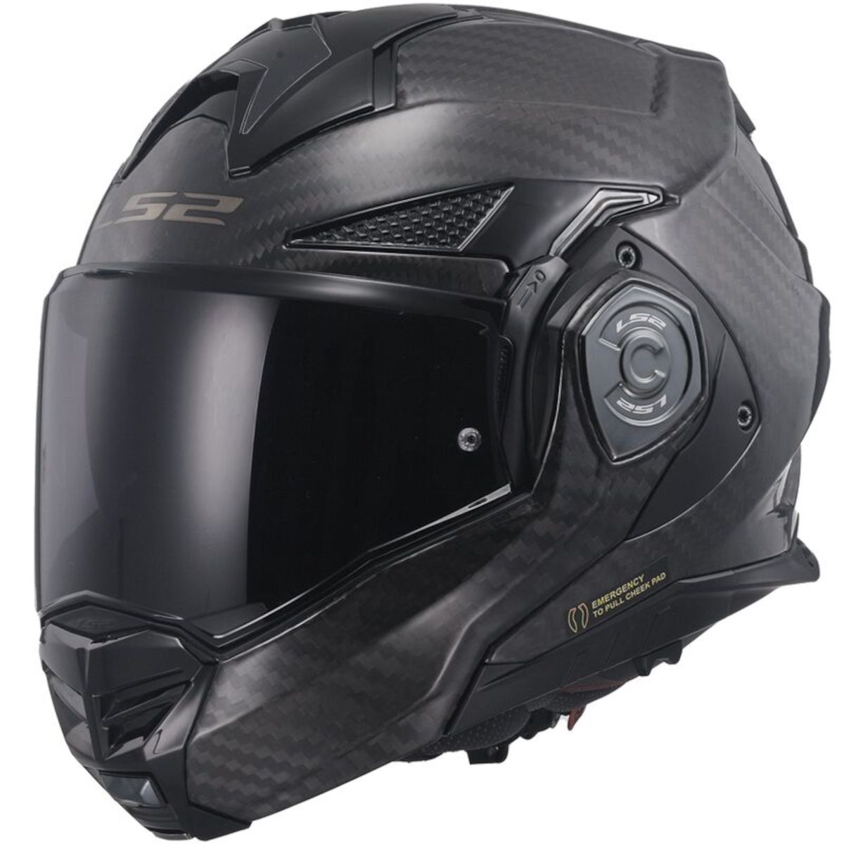 LS2 FF901 Avant X Carbon Gloss Convertible Crash Helmet Available from ...