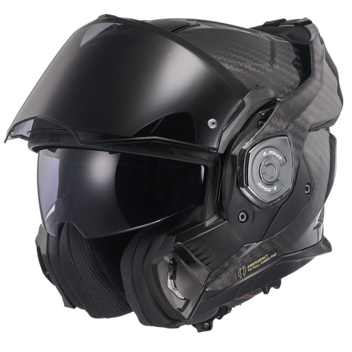 LS2 FF901 Avant X Carbon Gloss Convertible Crash Helmet Available from ...