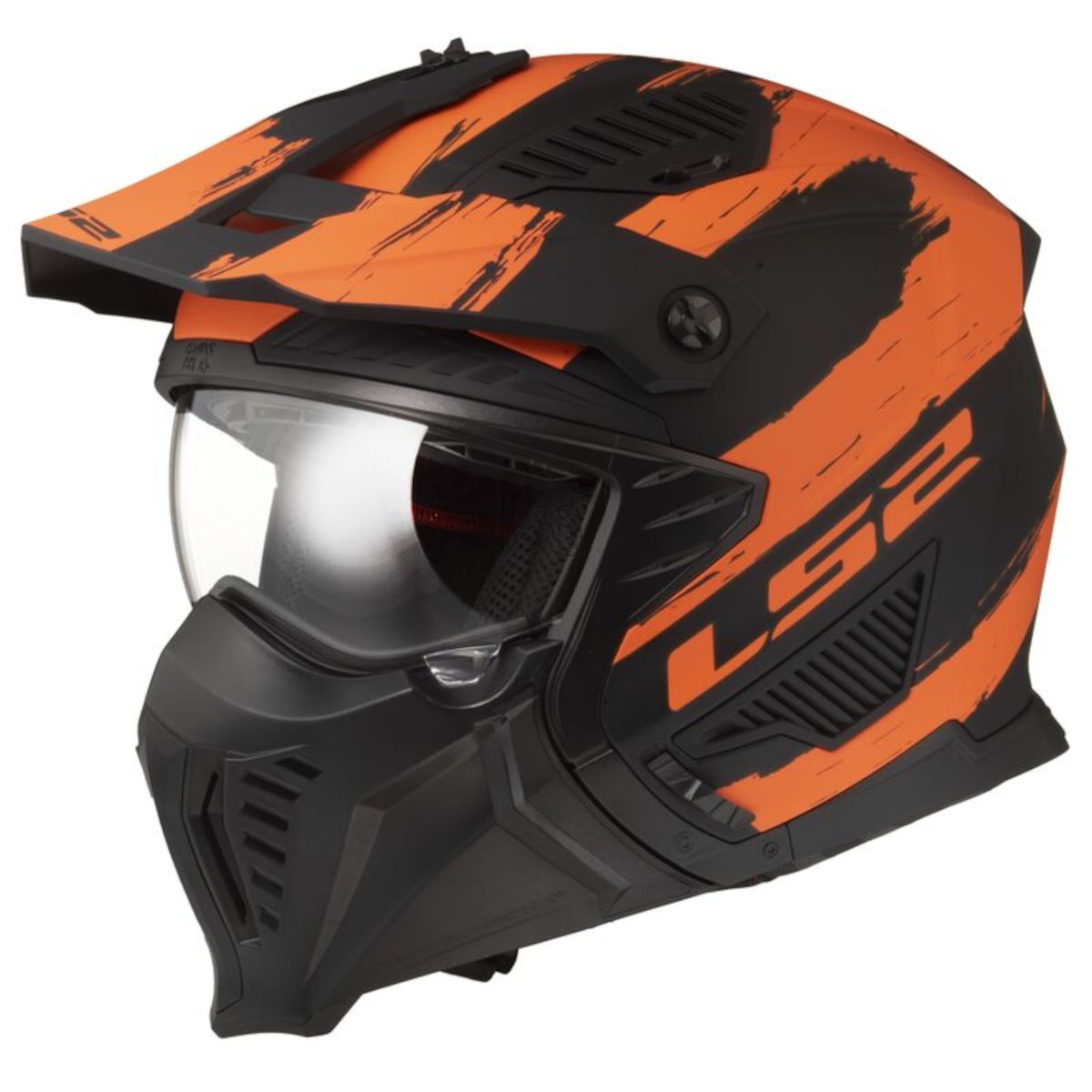 LS2 OF606 Drifter Matt Mud Open Face Crash Helmet Available from ...
