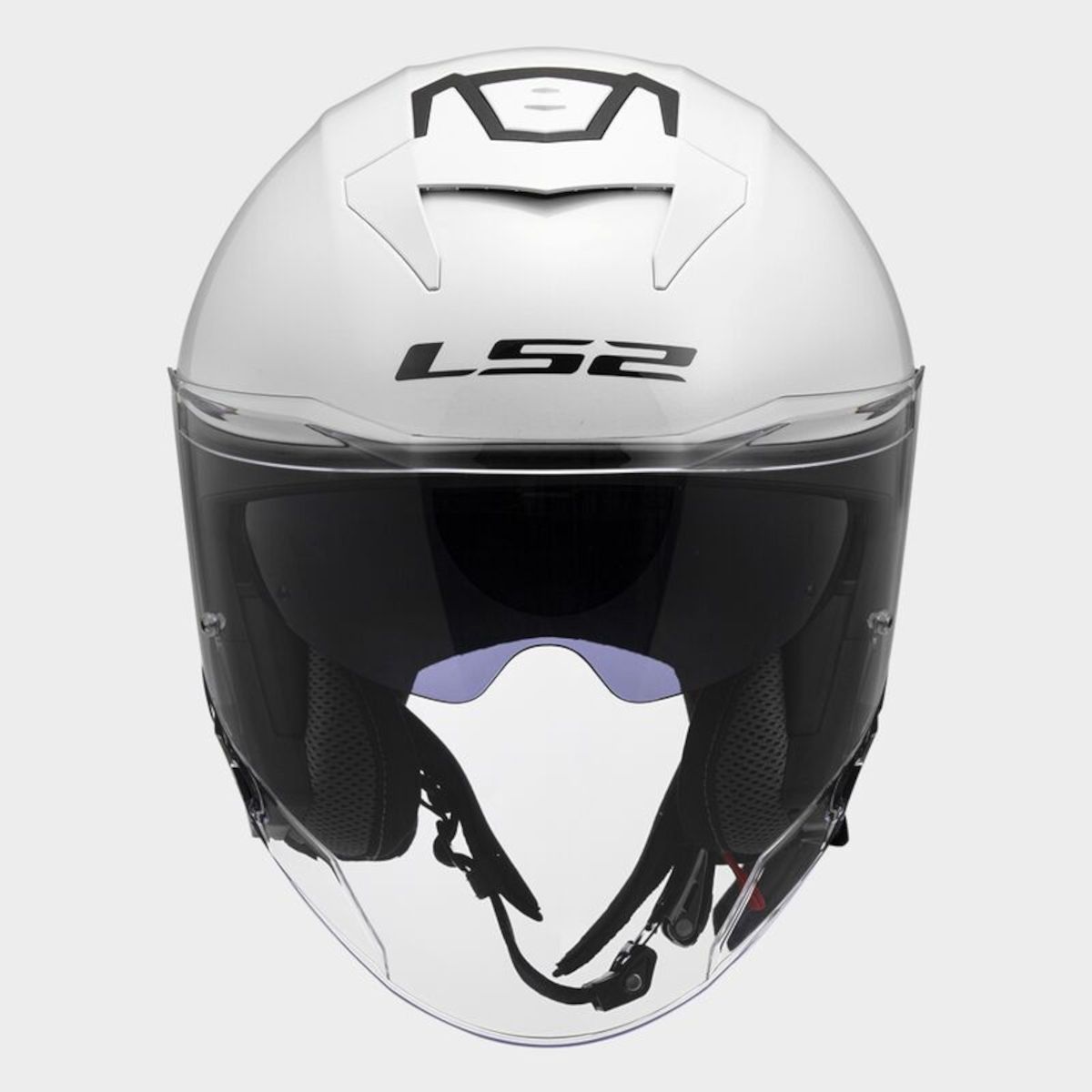 LS2 OF618 Matt Black Open Face Crash Helmet Available from Farkham Hall ...