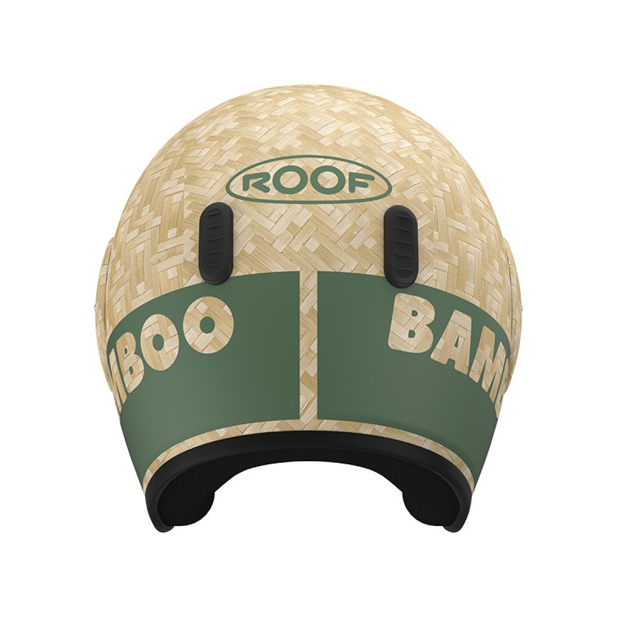 Roof Crash Helmet, Bamboo Open Face Jet Helmet ECE 22/06 in Pure Matt ...