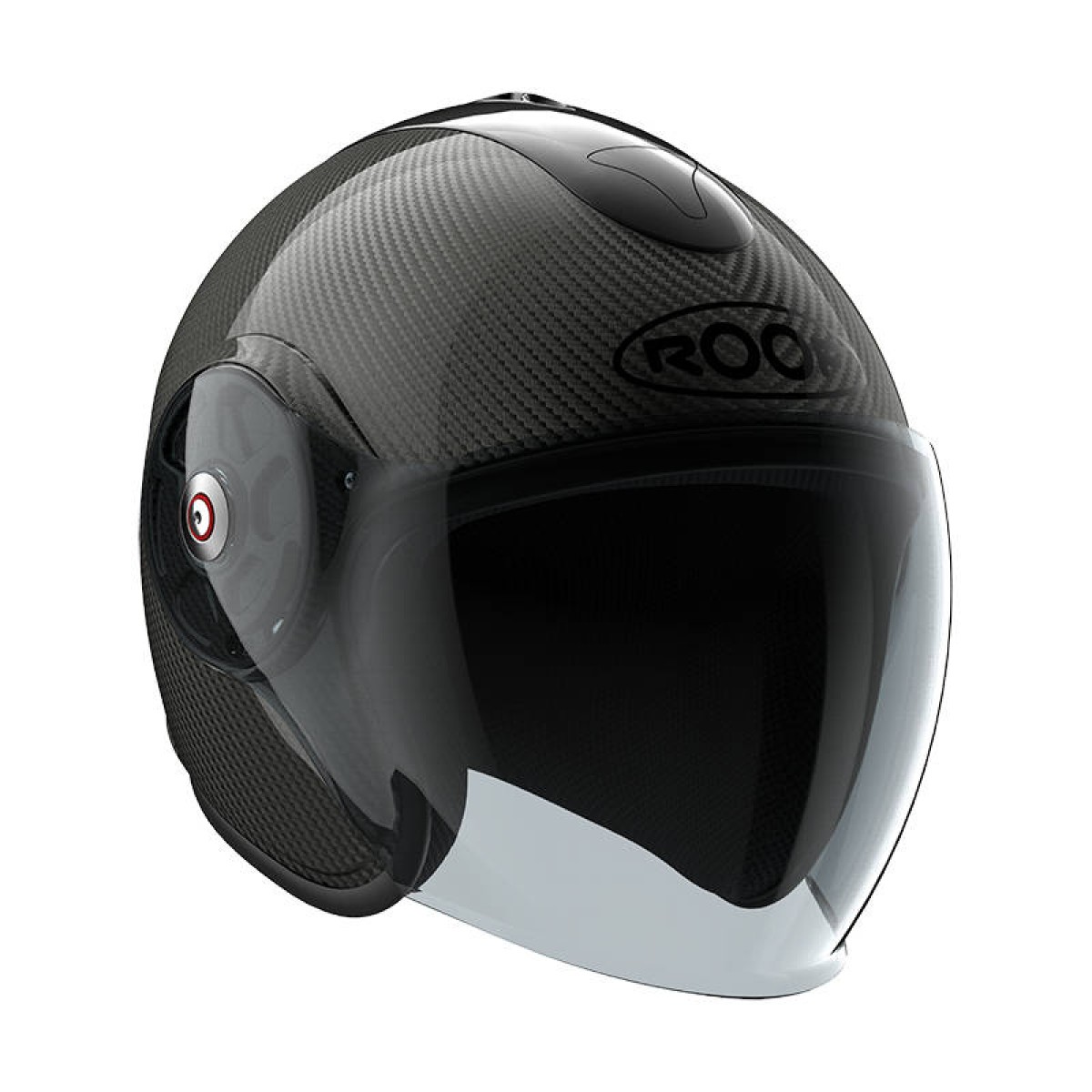 Roof Crash Helmet, Wisper Carbon Fibre Open Face Jet Helmet ECE 22/06 ...