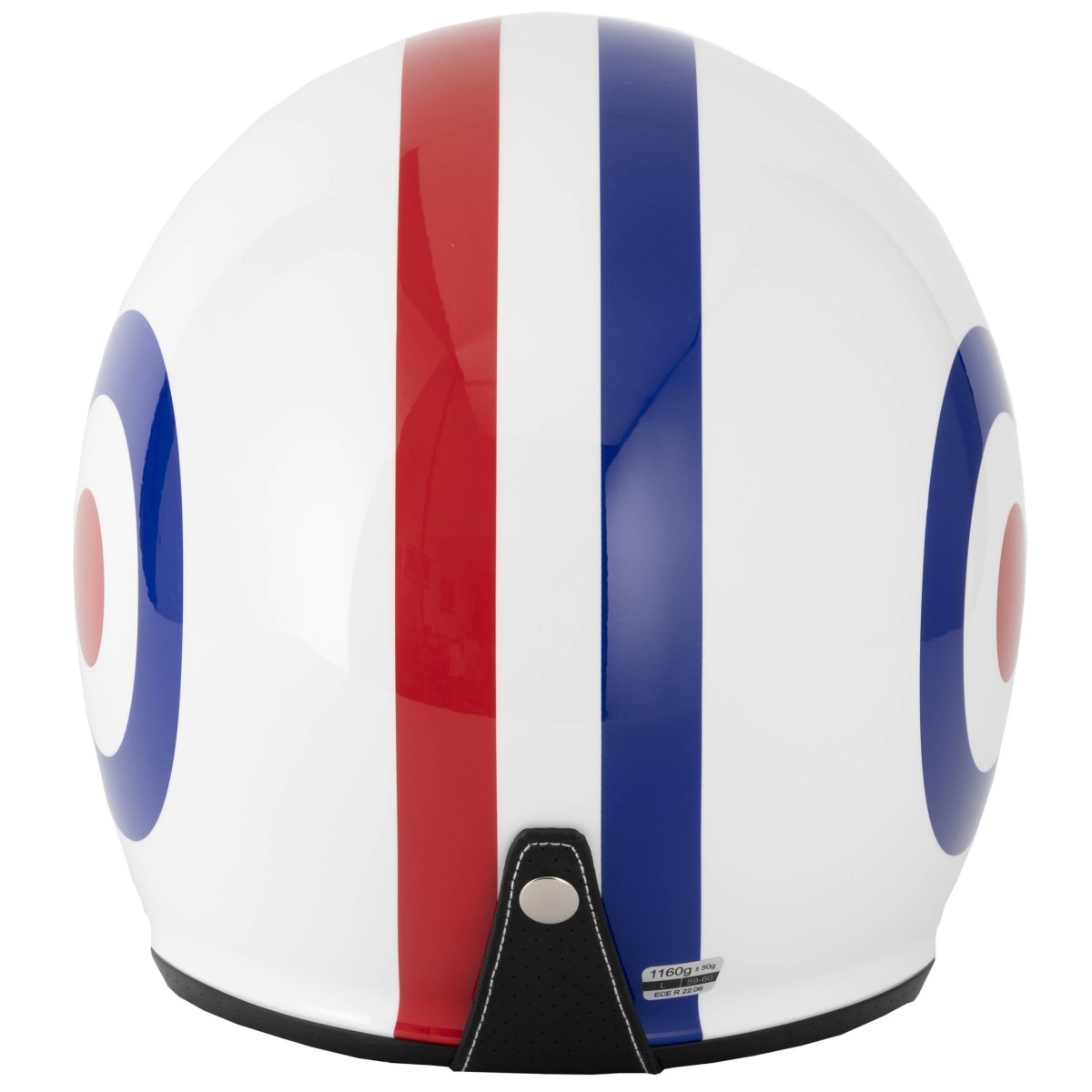 VCAN H589 RAF Roundels Retro Styled Classic Open Face Crash Helmet ...