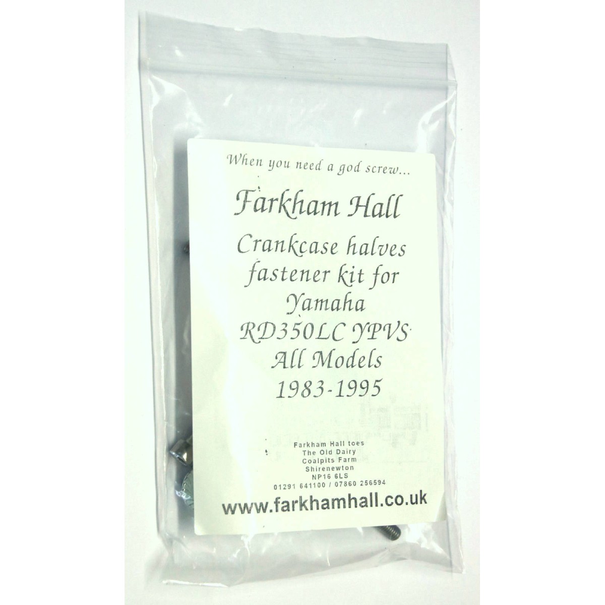 Yamaha RD350LC YPVS Engine Barrel Drain Plug Stainless Steel Fastener ...