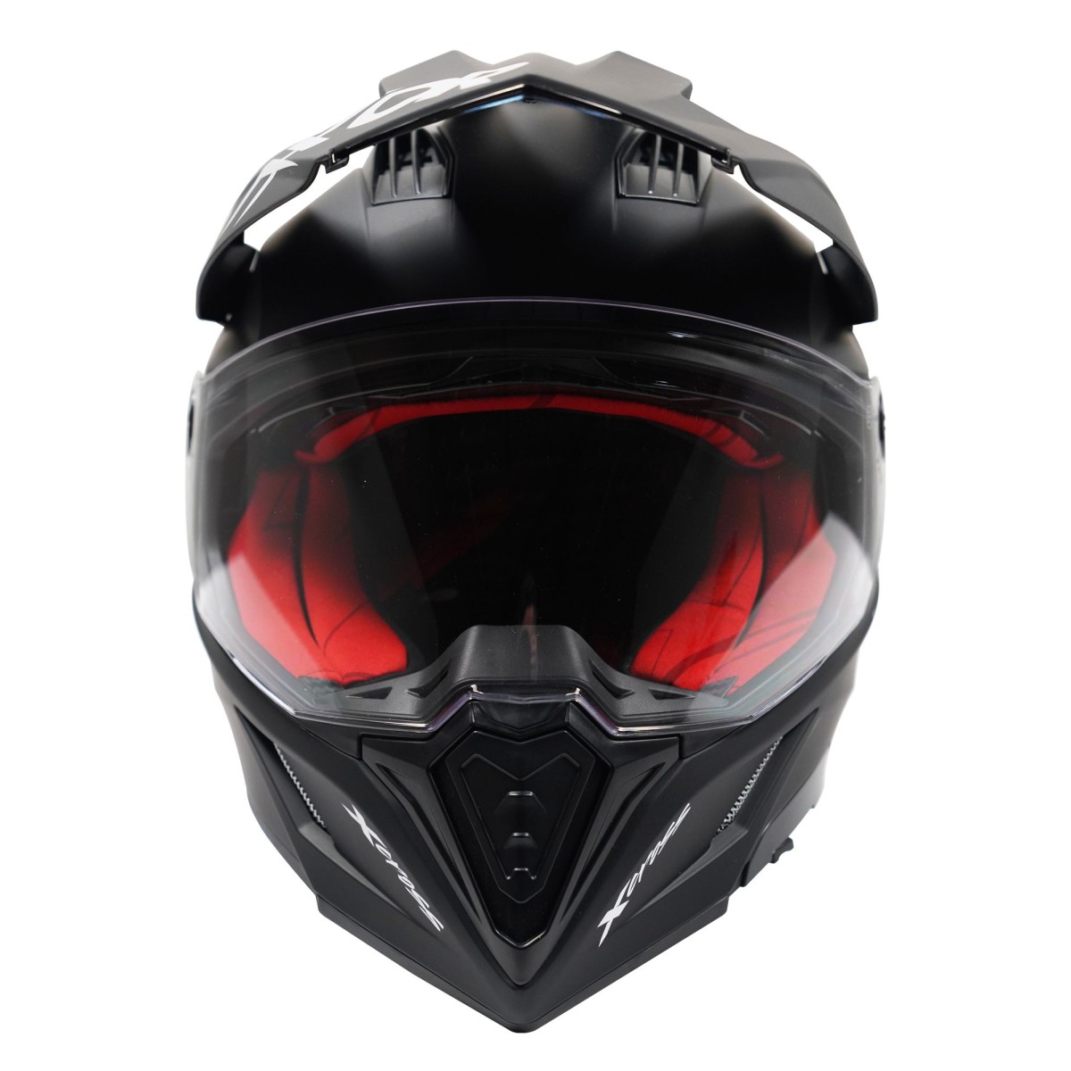 Axor X-Cross Adventure Full Face Motorcycle Helmet in Matt Black ...