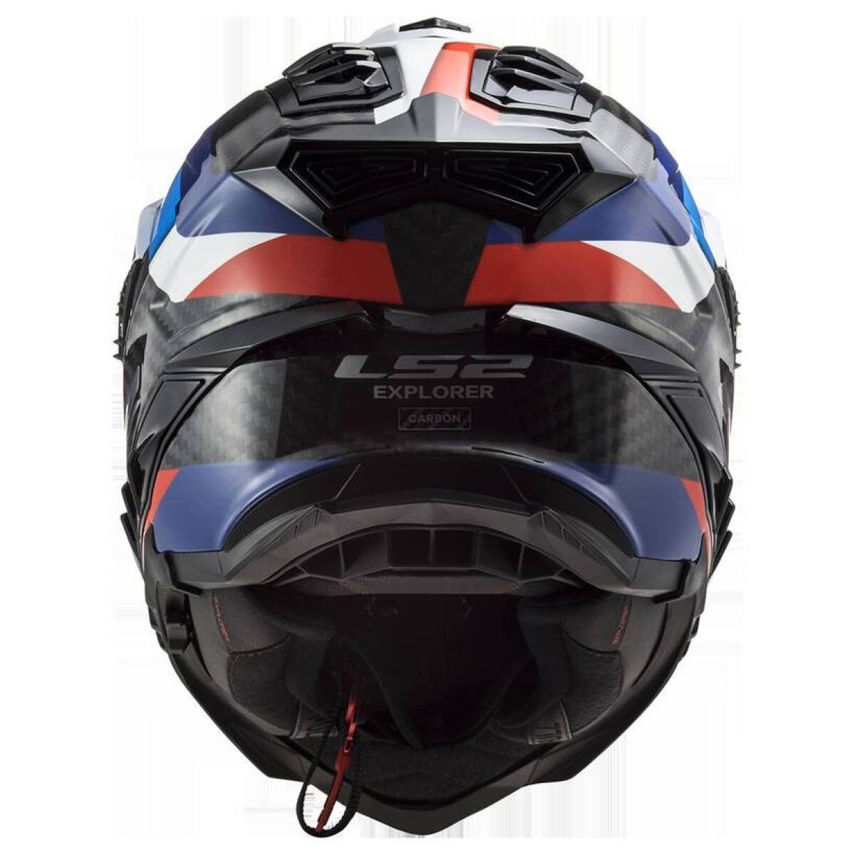 LS2 MX701 Explorer Carbon Adventure Frontier Black & Blue Bike Crash ...