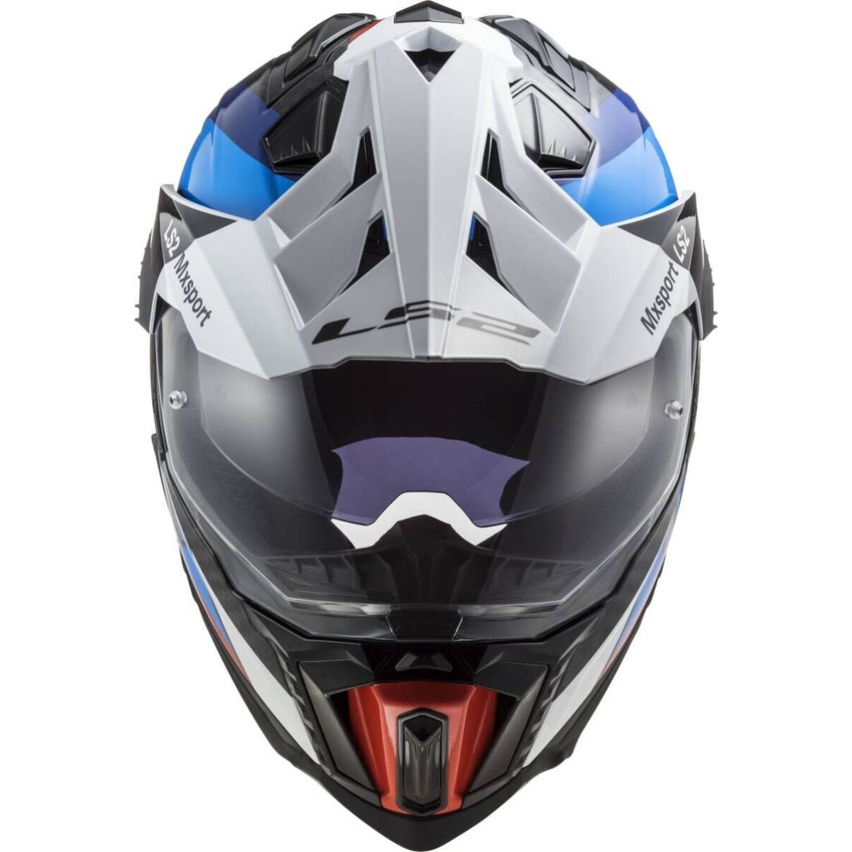 LS2 MX701 Explorer Carbon Adventure Frontier Black & Blue Bike Crash ...