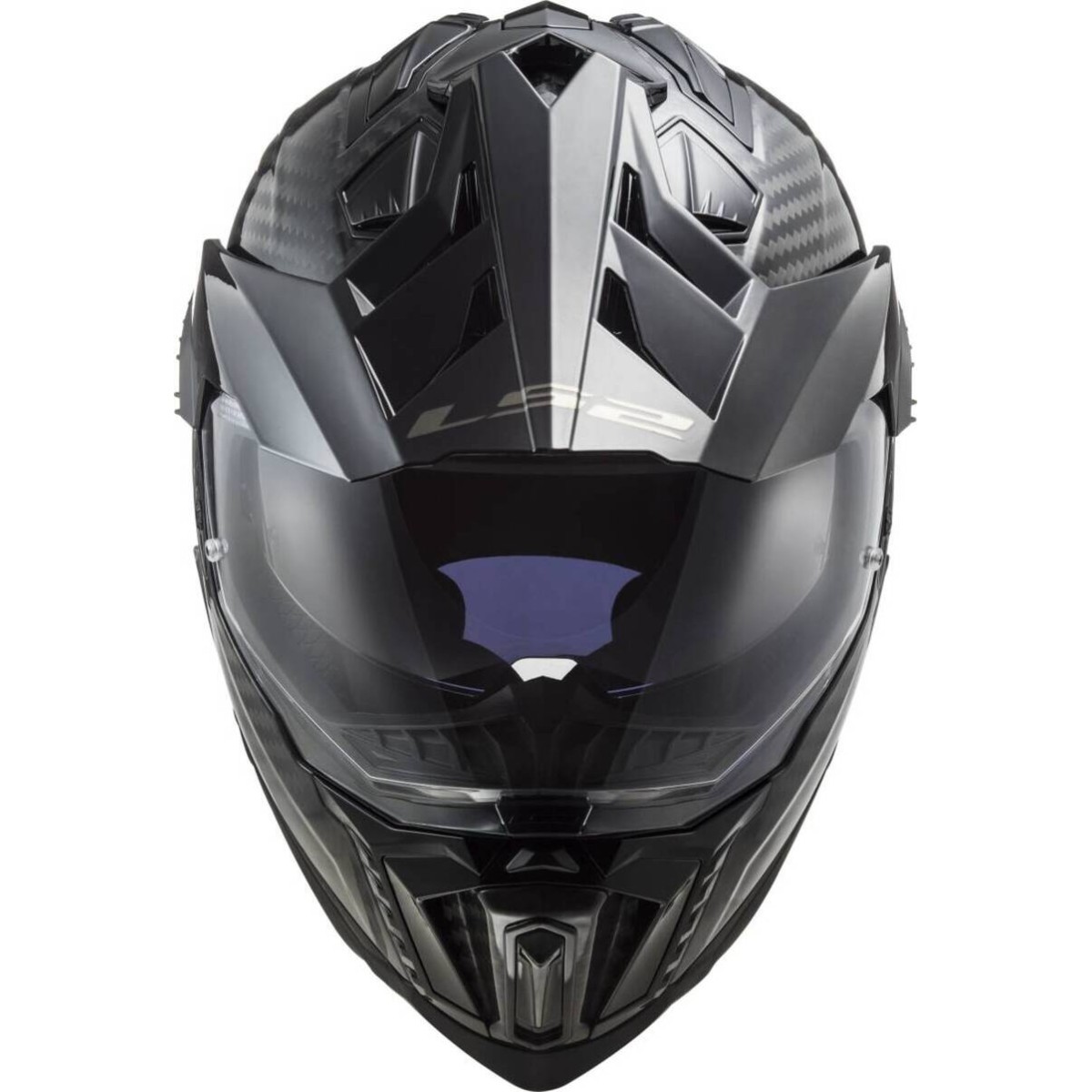 LS2 MX701 Explorer Plain Carbon Adventure Bike Crash Helmet Available ...