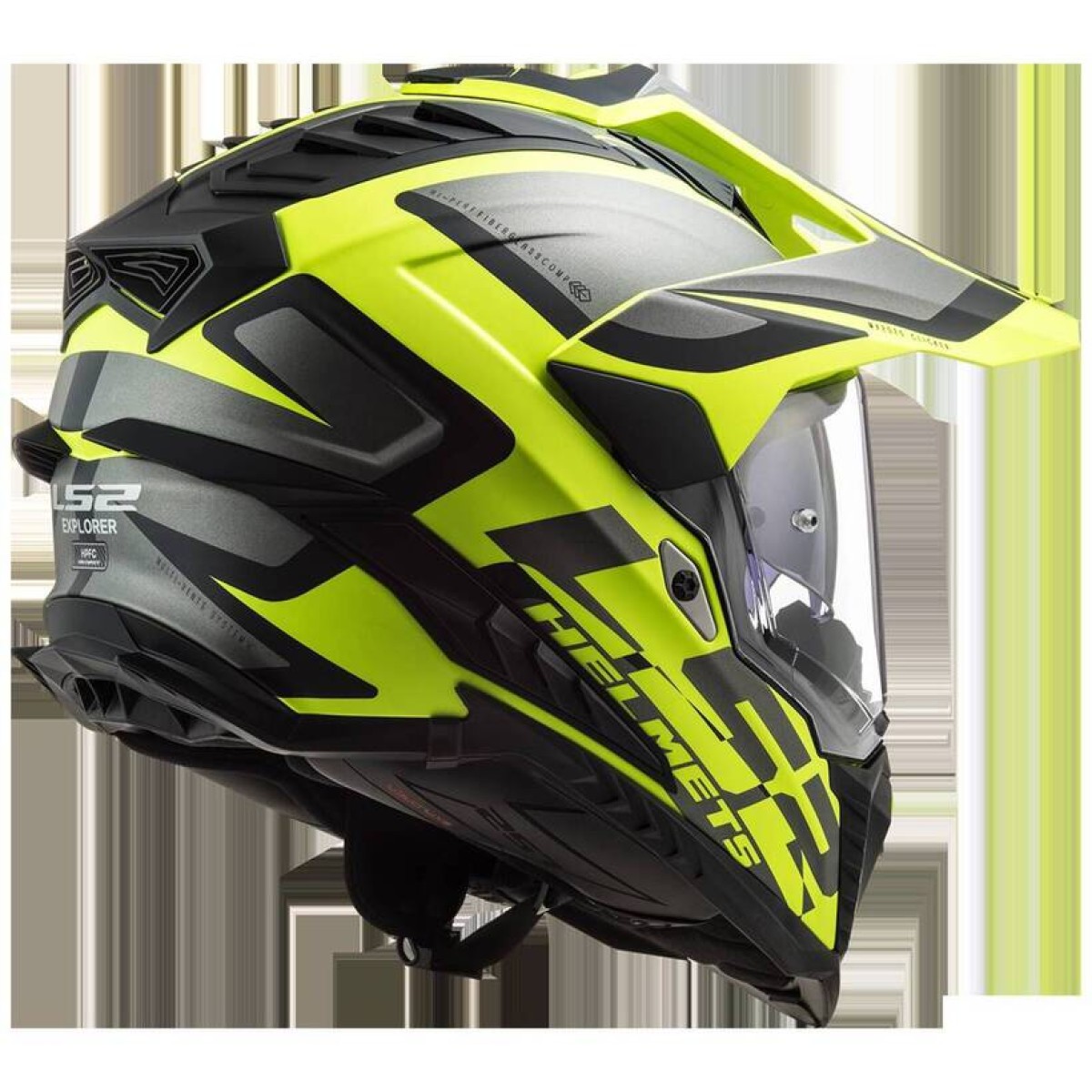 LS2 MX701 Explorer Matt Black Adventure Bike Crash Helmet Available ...
