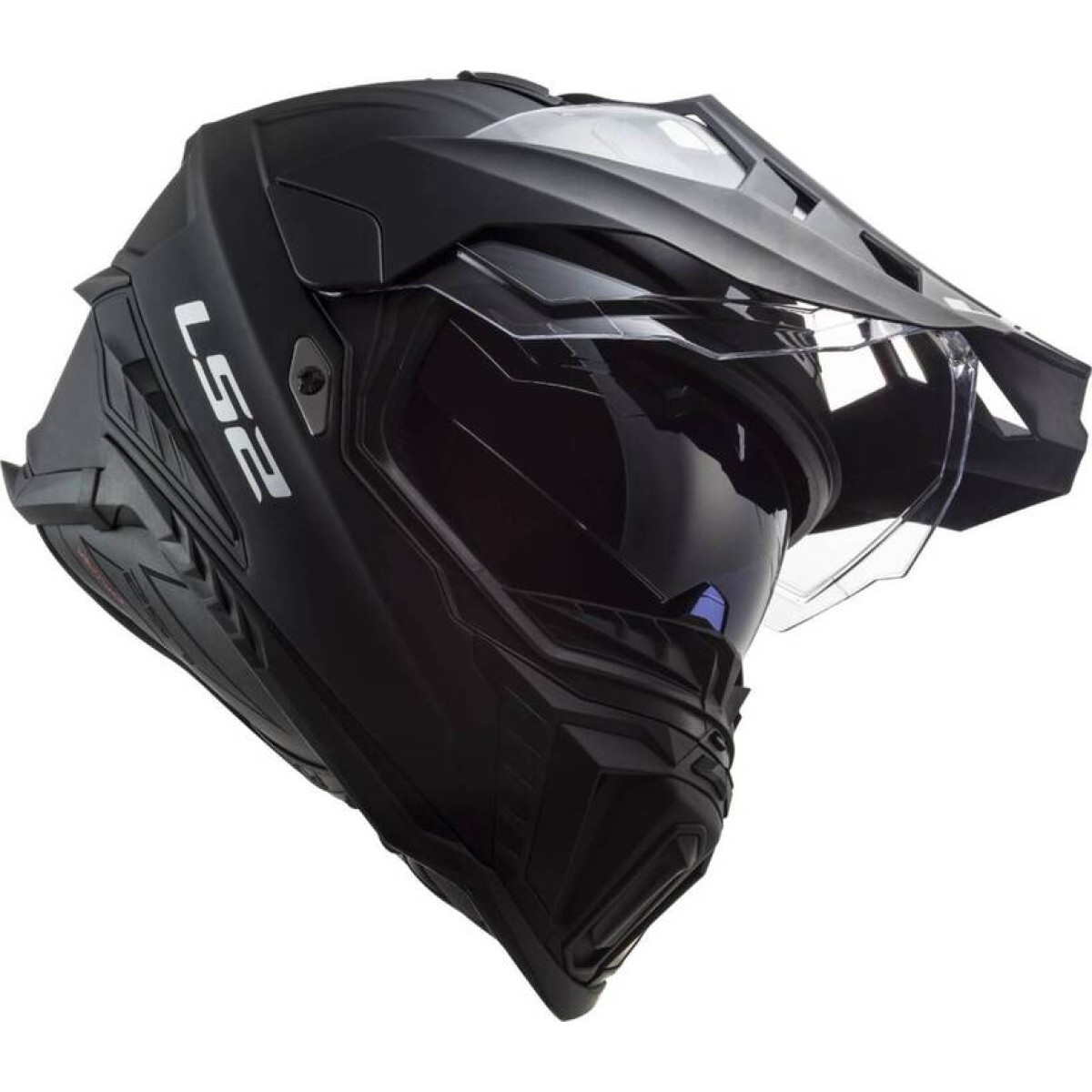LS2 MX701 Explorer Matt Black Adventure Bike Crash Helmet Available ...