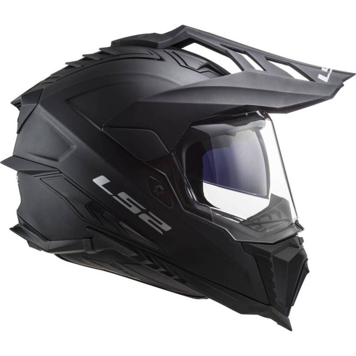 LS2 MX701 Explorer Matt Black Adventure Bike Crash Helmet Available ...