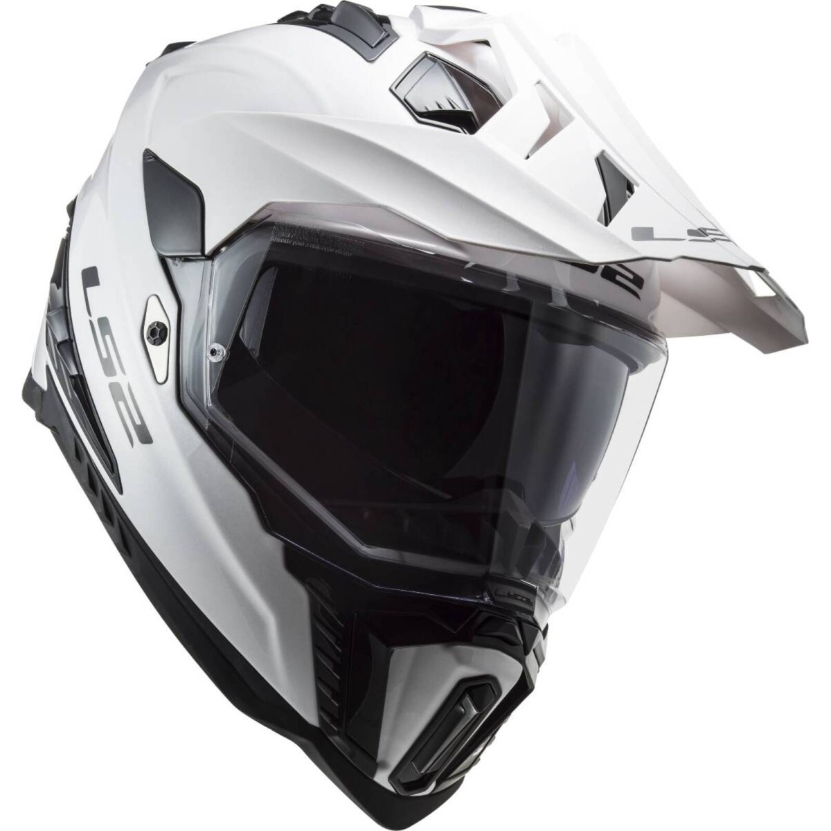 LS2 MX701 Explorer Gloss White Adventure Bike Crash Helmet Available ...