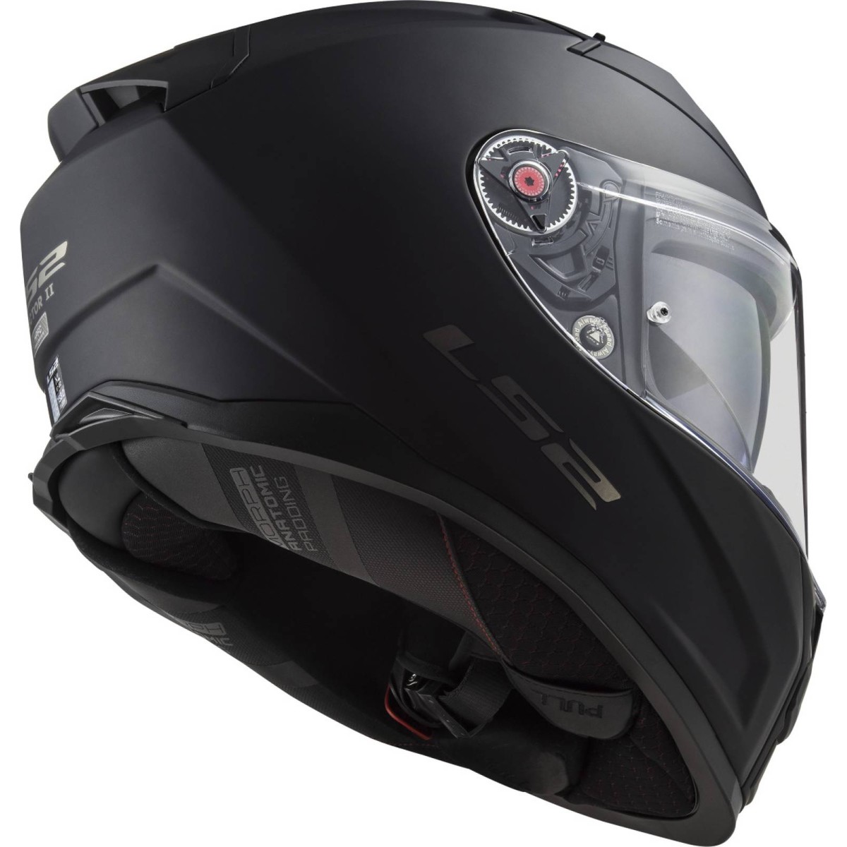 LS2 Vector II Solid Matt Black Crash Helmet Available from Farkham Hall ...