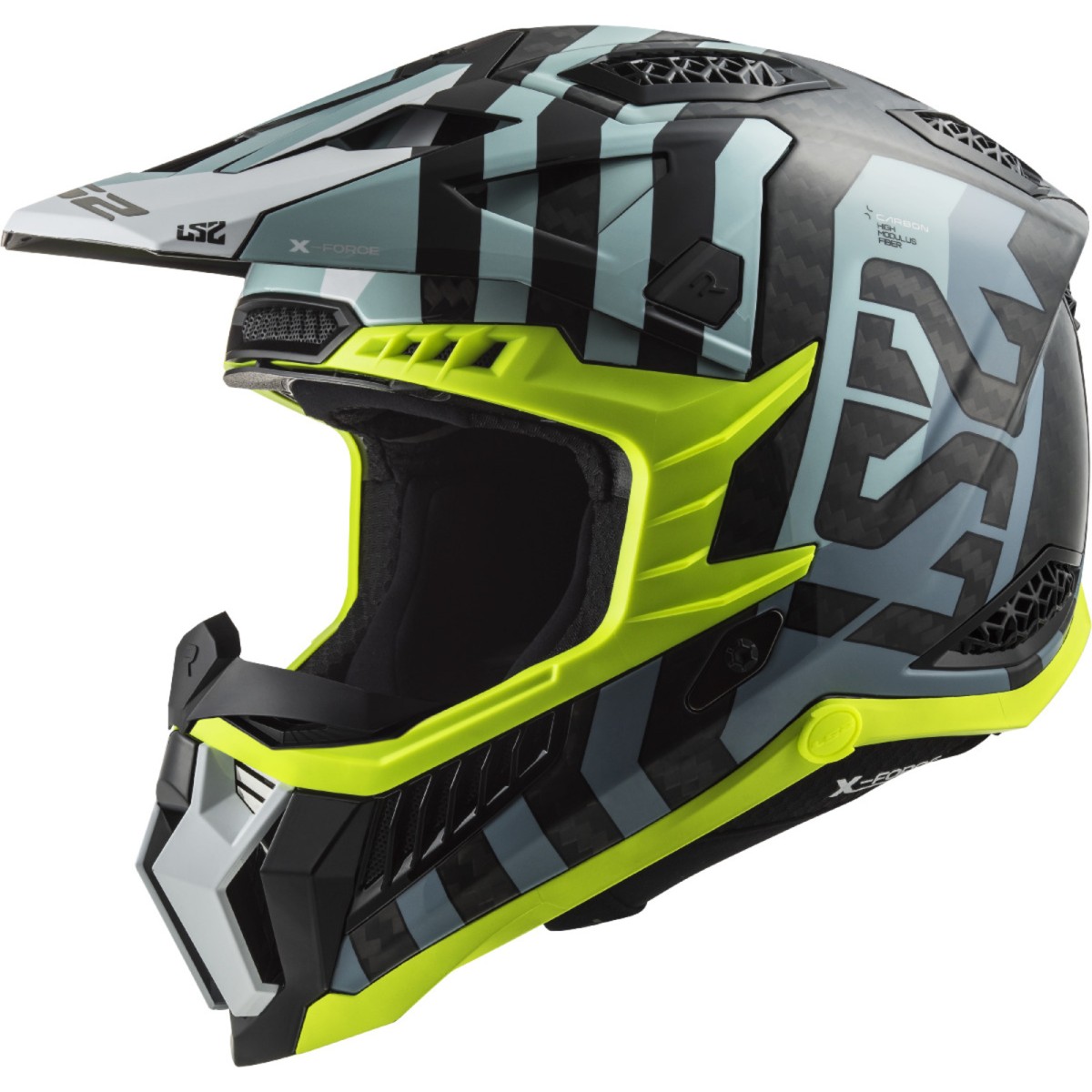LS2 FMX708C X-Force Motocross Carbon Fibre Crash Helmet Available from ...
