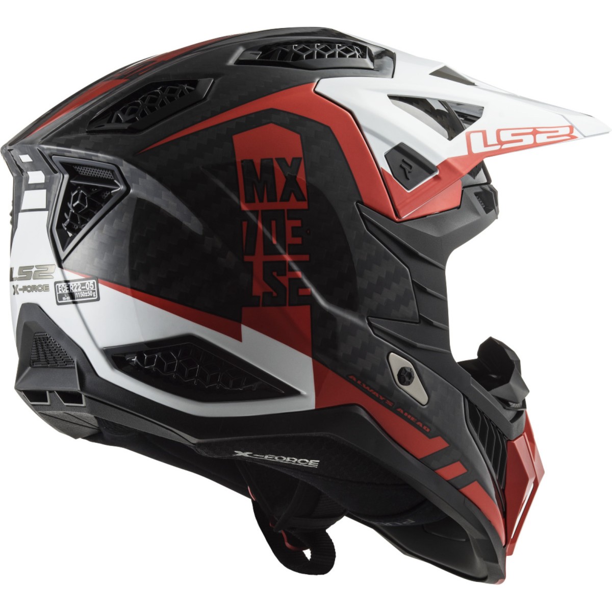 LS2 FMX708C X-Force Motocross Carbon Fibre Crash Helmet Available from ...