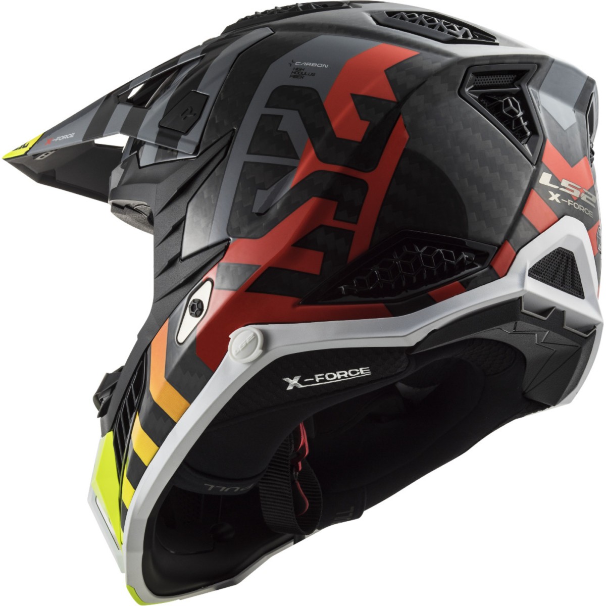 LS2 FMX708C X-Force Motocross Carbon Fibre Crash Helmet Available from ...