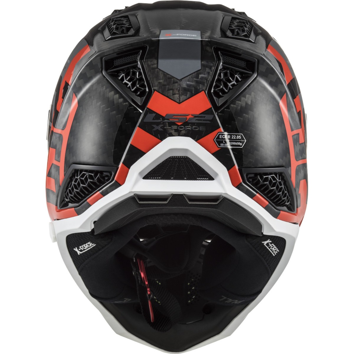 LS2 FMX708C X-Force Motocross Carbon Fibre Crash Helmet Available from ...