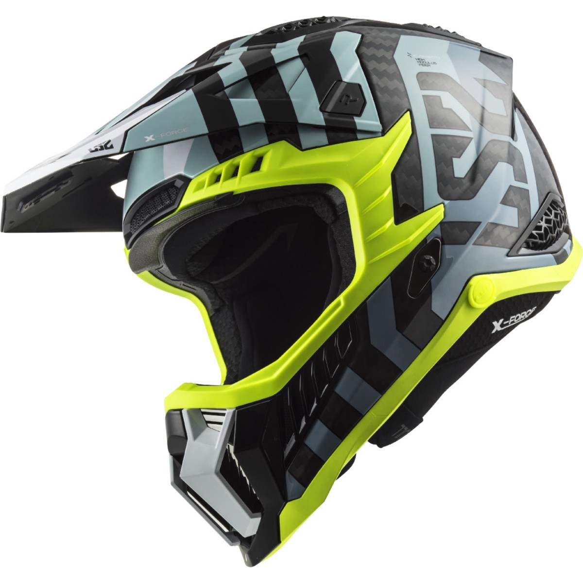 LS2 FMX708C X-Force Motocross Carbon Fibre Crash Helmet Available from ...