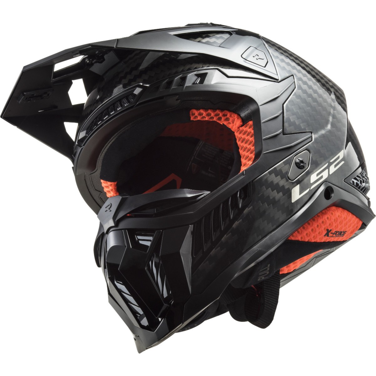 LS2 FMX708C X-Force Motocross Carbon Fibre Crash Helmet Available from ...
