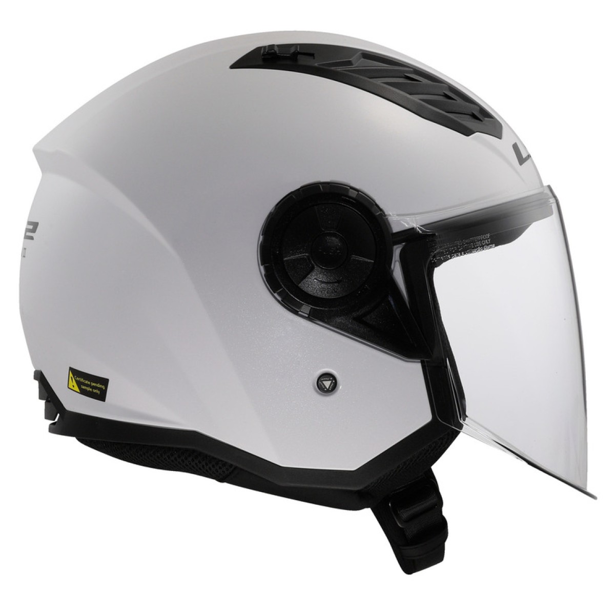 LS2 OF616 Airflow Gloss White Open Face Crash Helmet Available from ...