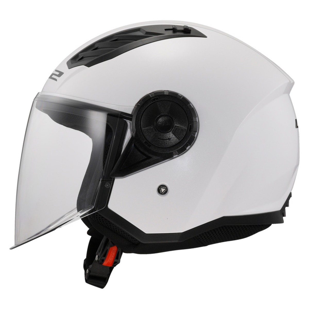 LS2 OF616 Airflow Gloss White Open Face Crash Helmet Available from ...