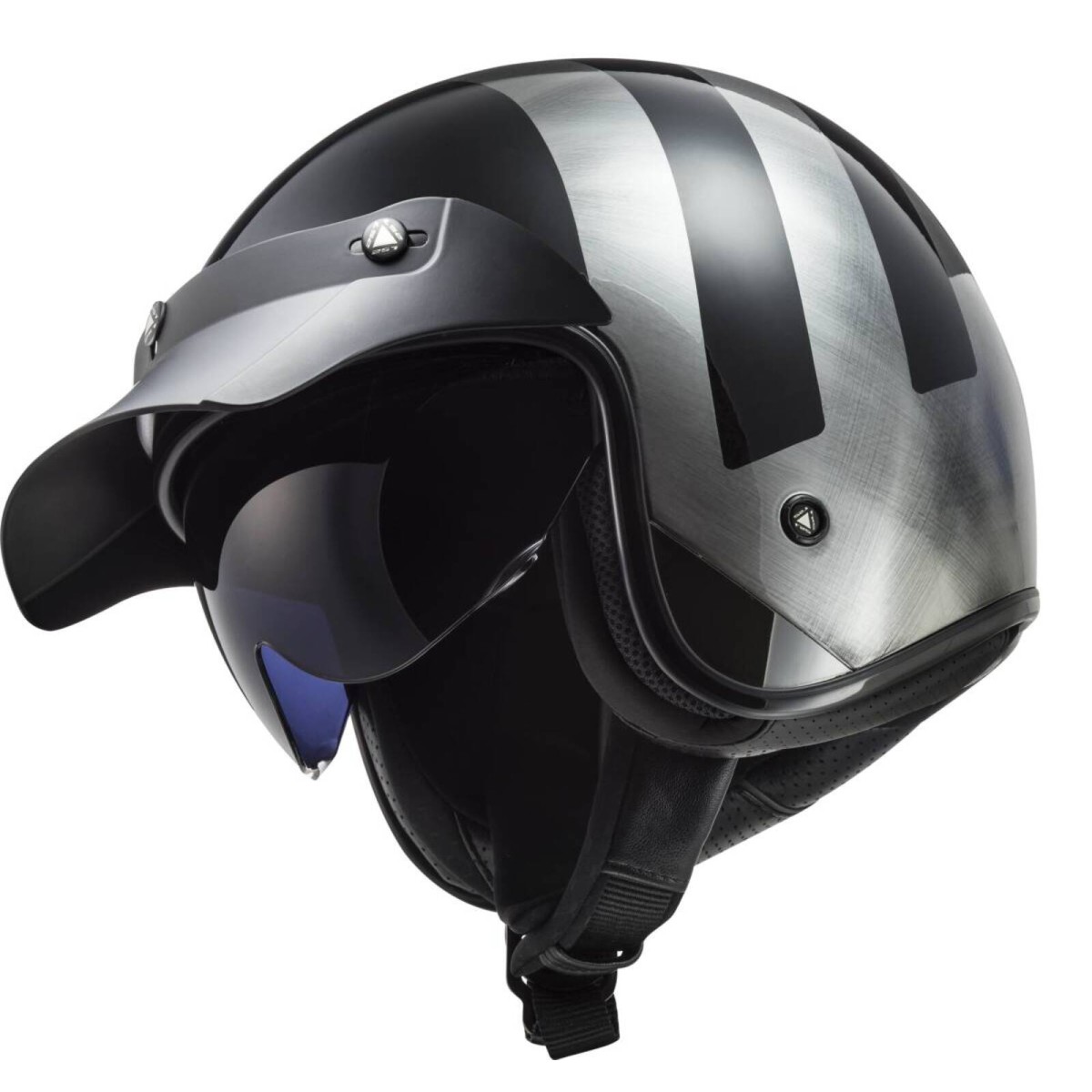LS2 Bob II Lines Black Jeans Open Face Crash Helmet Available from ...