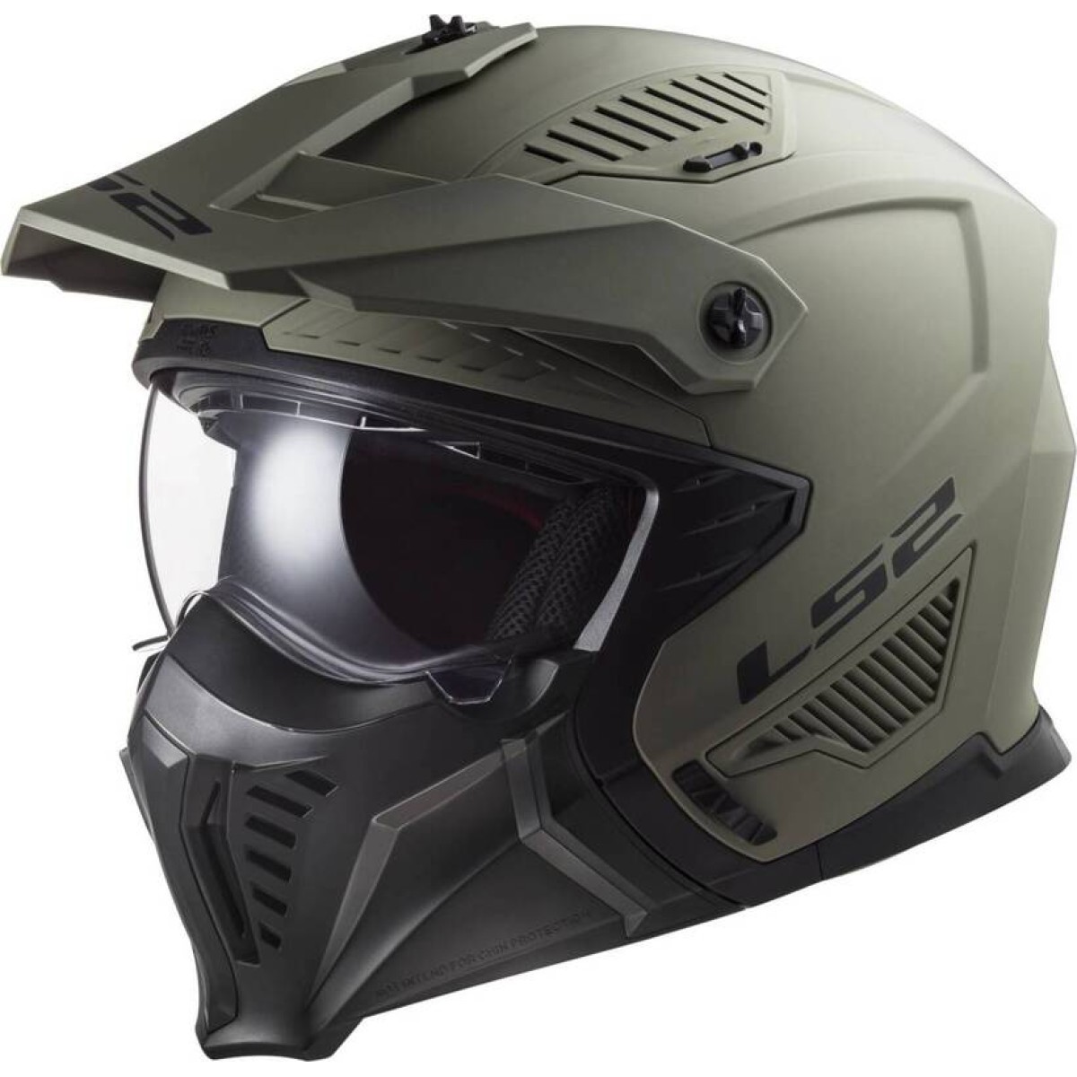 LS2 OF606 Drifter Matt Sand Open Face Crash Helmet Available from ...