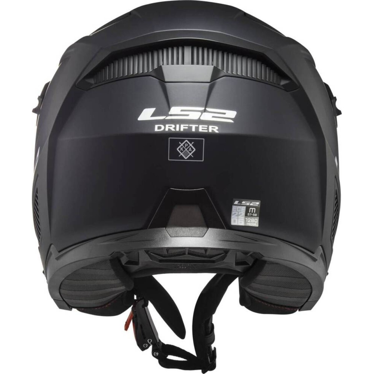 LS2 OF606 Drifter Matt Black Open Face Crash Helmet Available from ...