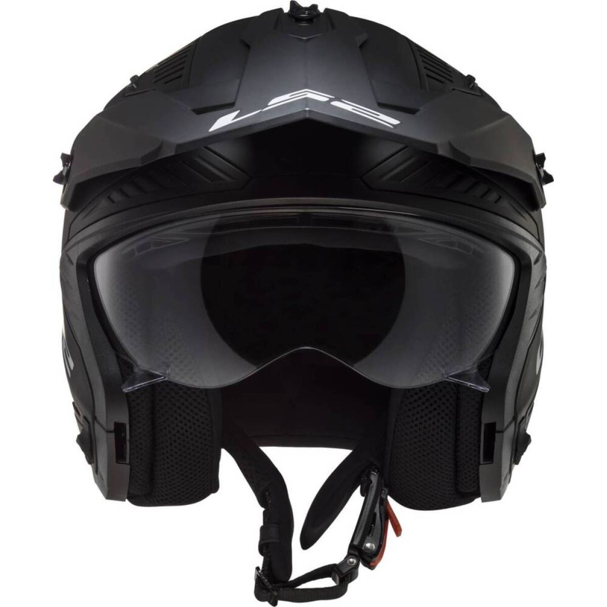 LS2 OF606 Drifter Matt Black Open Face Crash Helmet Available from ...