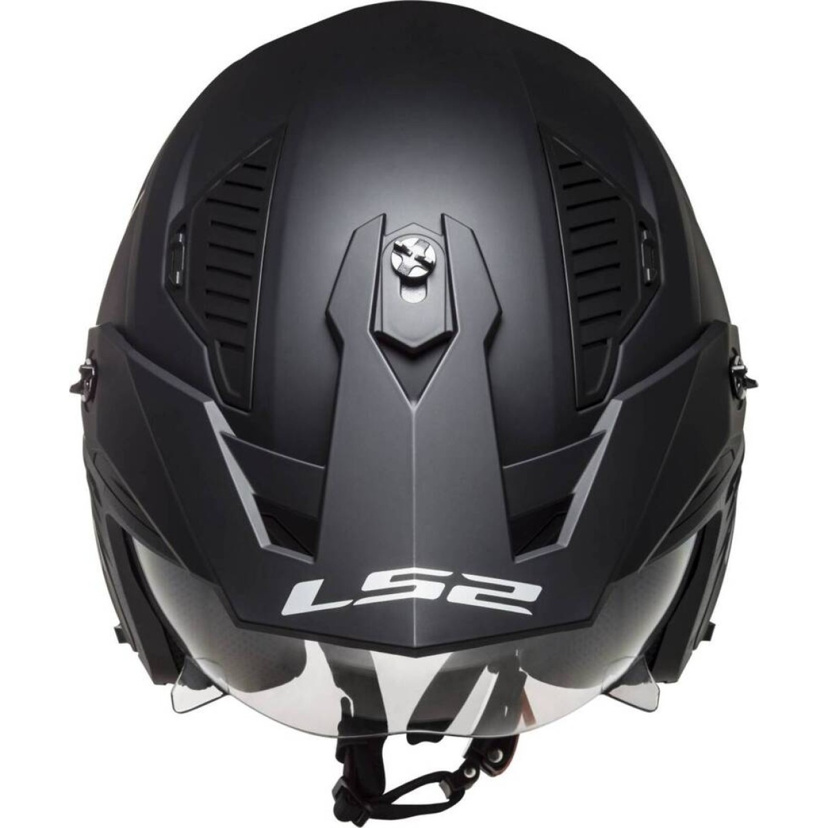 LS2 OF606 Drifter Matt Black Open Face Crash Helmet Available from ...