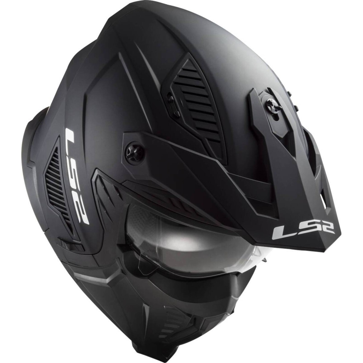 LS2 OF606 Drifter Matt Black Open Face Crash Helmet Available from ...