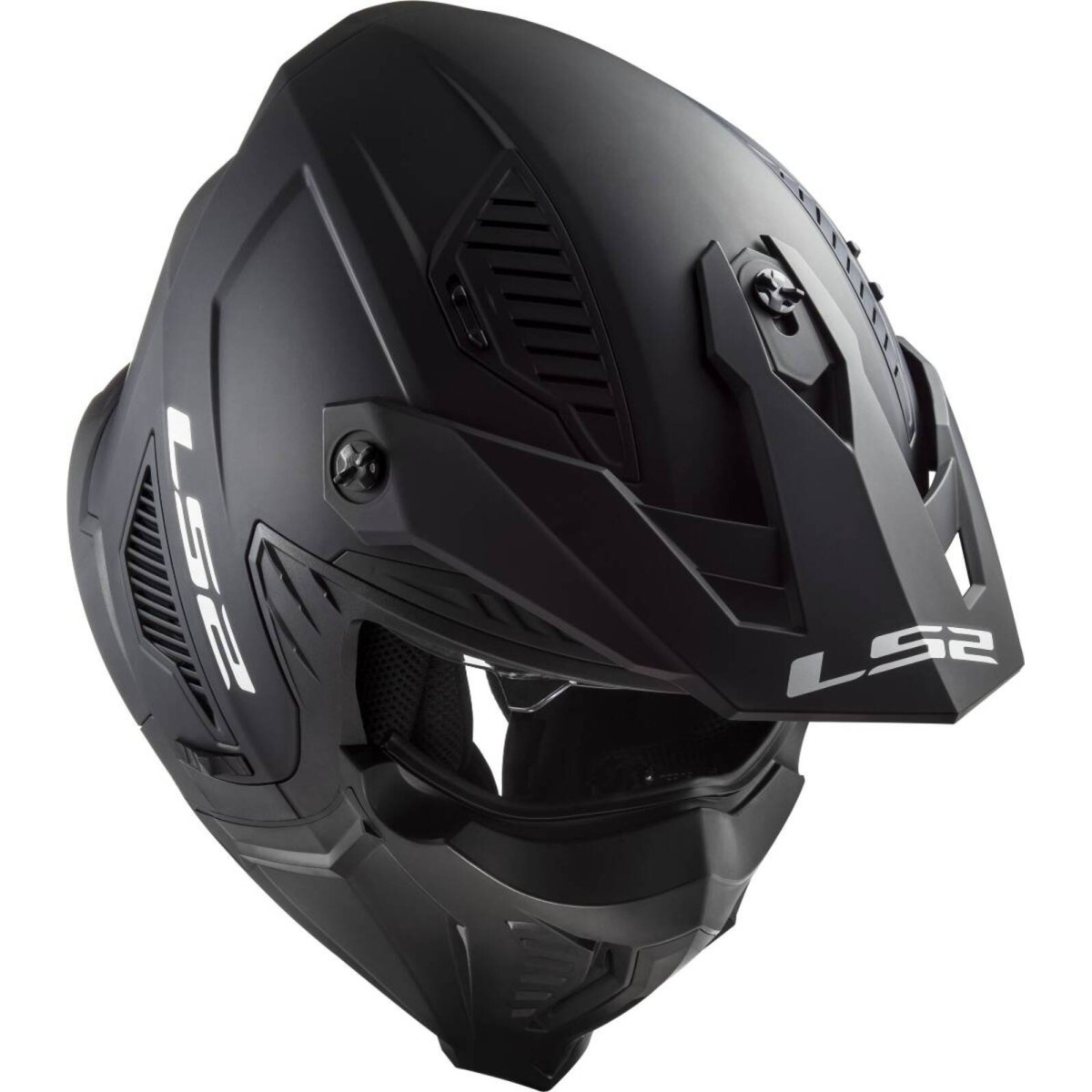 LS2 OF606 Drifter Matt Black Open Face Crash Helmet Available from ...