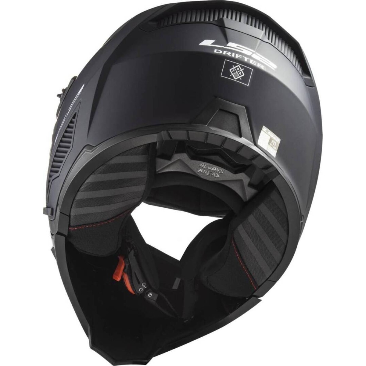 LS2 OF606 Drifter Matt Black Open Face Crash Helmet Available from ...