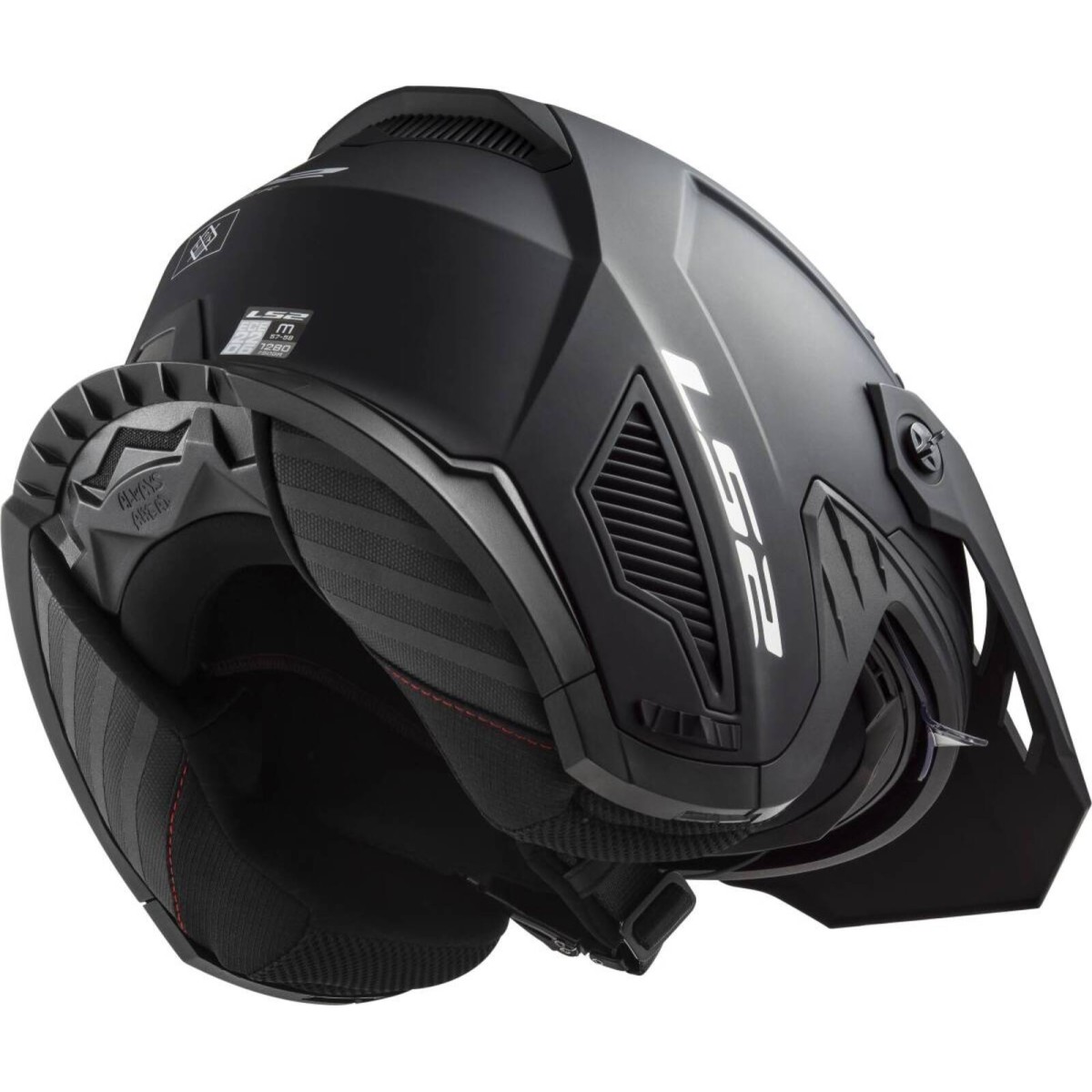 LS2 OF606 Drifter Matt Black Open Face Crash Helmet Available from ...