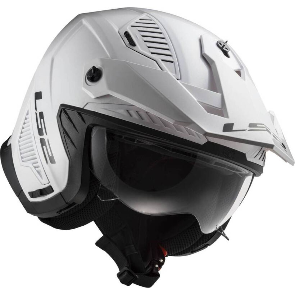 LS2 OF606 Drifter Solid White Open Face Crash Helmet Available from ...