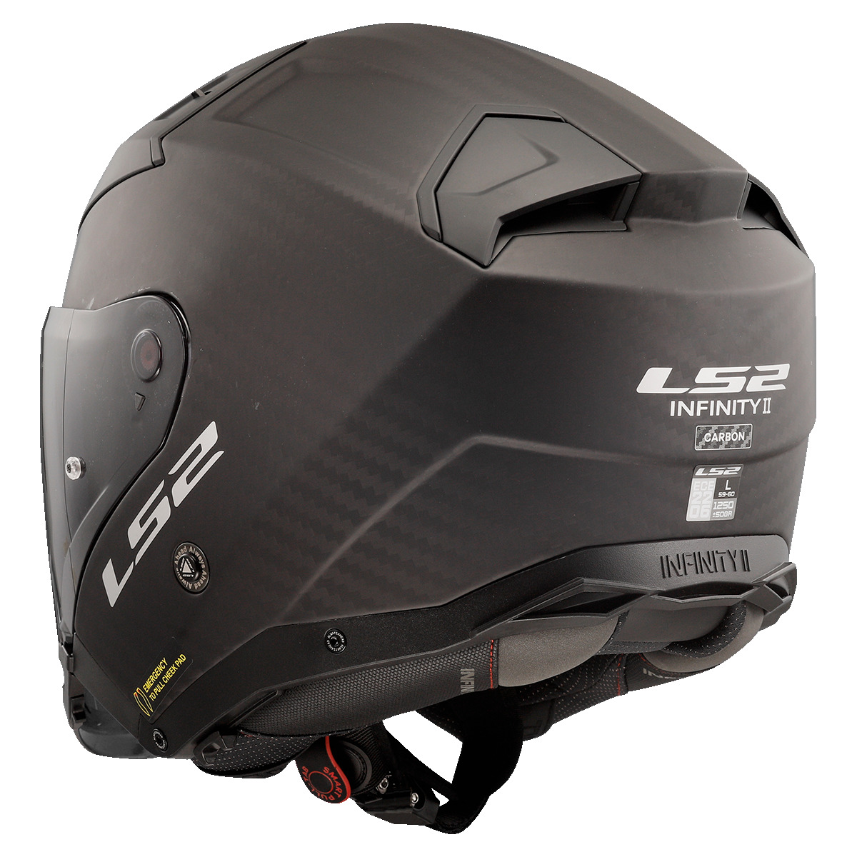 LS2 OF 603 iNFINITY II Carbon Open Face Crash Helmet Available from ...