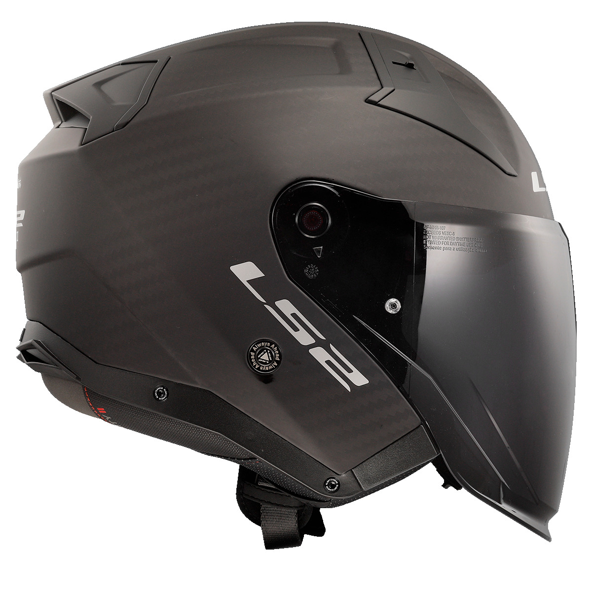 LS2 OF 603 iNFINITY II Carbon Open Face Crash Helmet Available from ...