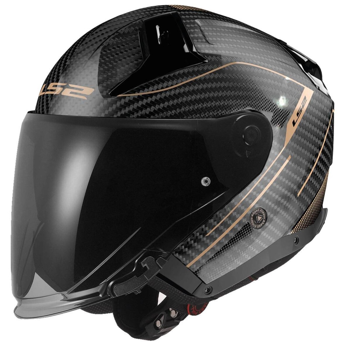 LS2 OF 603 iNFINITY II Carbon Open Face Crash Helmet Available from ...