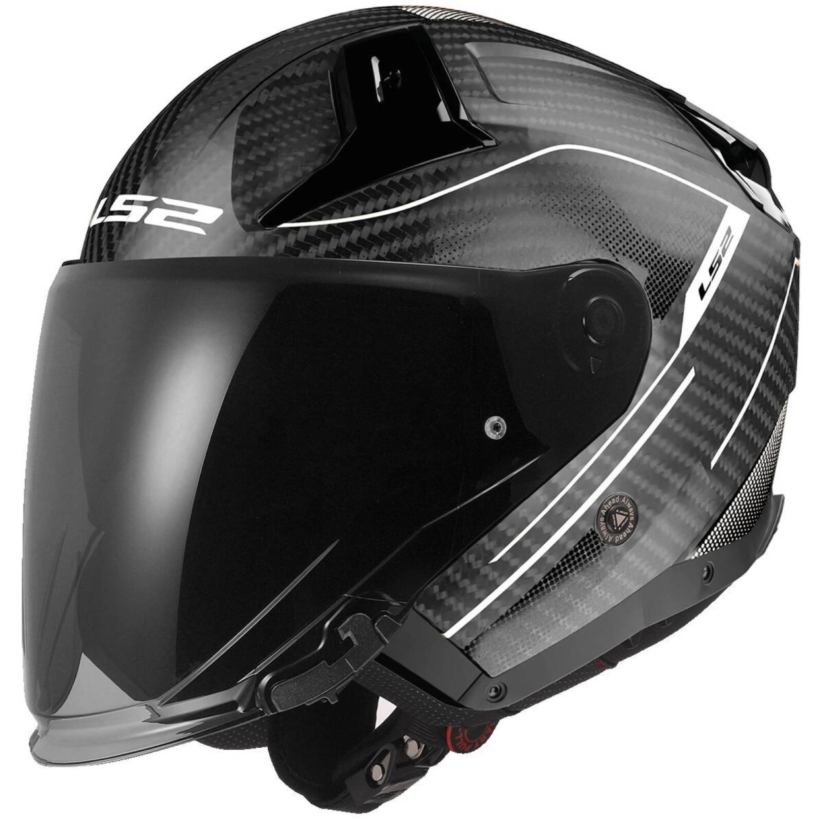 LS2 OF 603 iNFINITY II Carbon Open Face Crash Helmet Available from ...