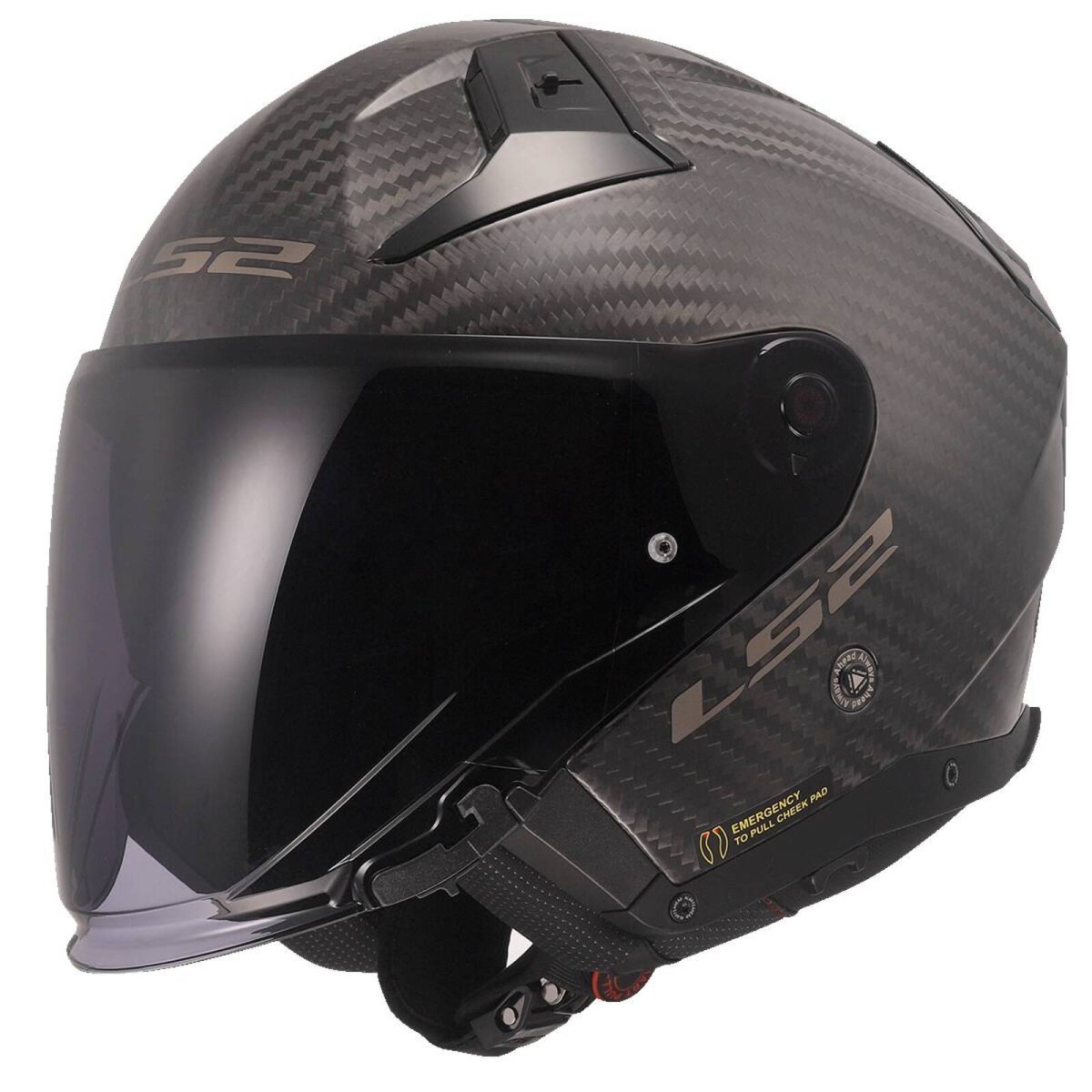 LS2 OF 603 iNFINITY II Carbon Open Face Crash Helmet Available from ...