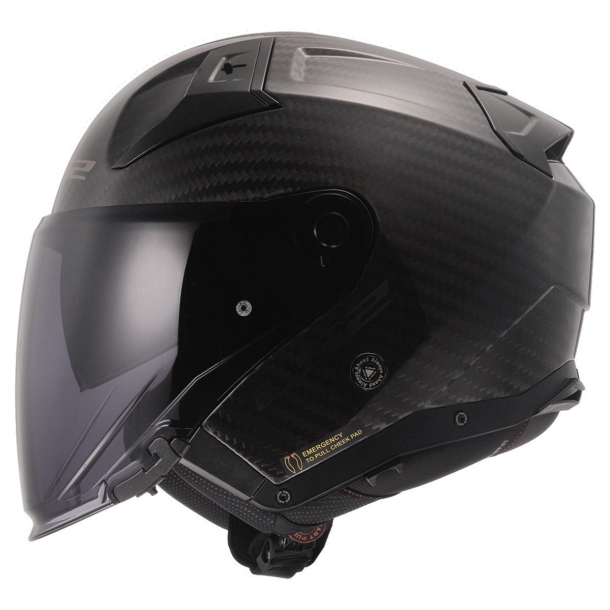 LS2 OF 603 iNFINITY II Carbon Open Face Crash Helmet Available from ...