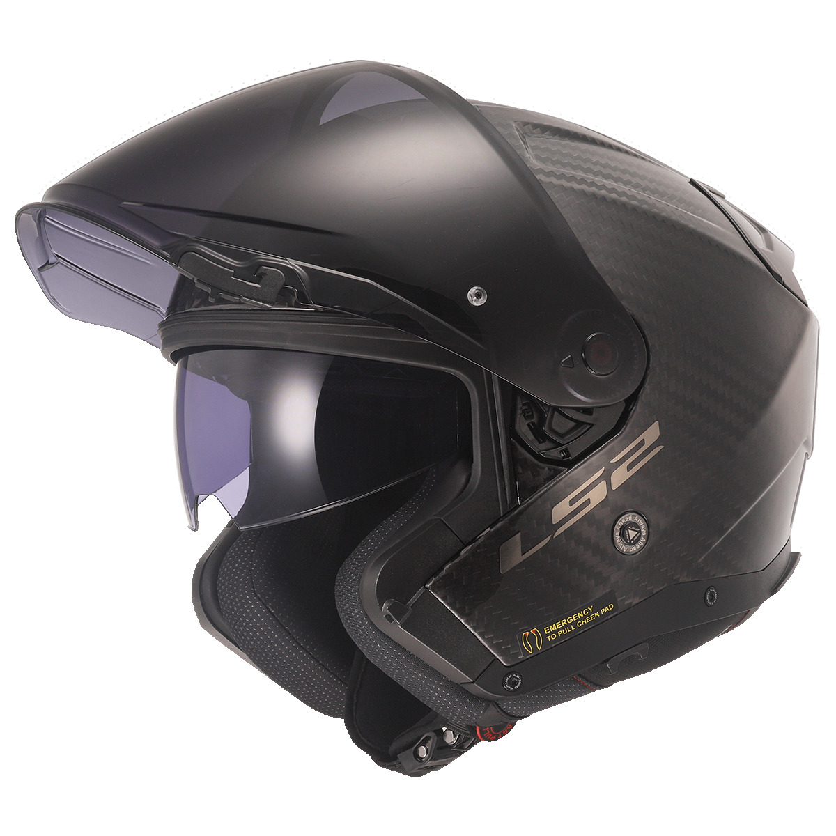 LS2 OF 603 iNFINITY II Carbon Open Face Crash Helmet Available from ...