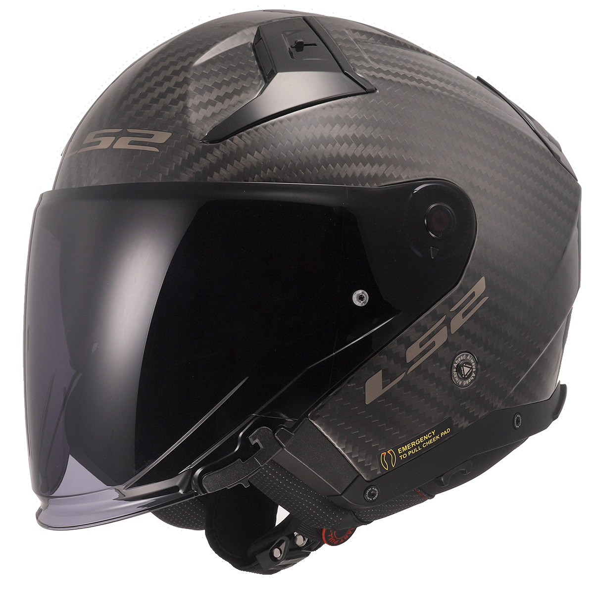 LS2 OF 603 iNFINITY II Carbon Open Face Crash Helmet Available from ...