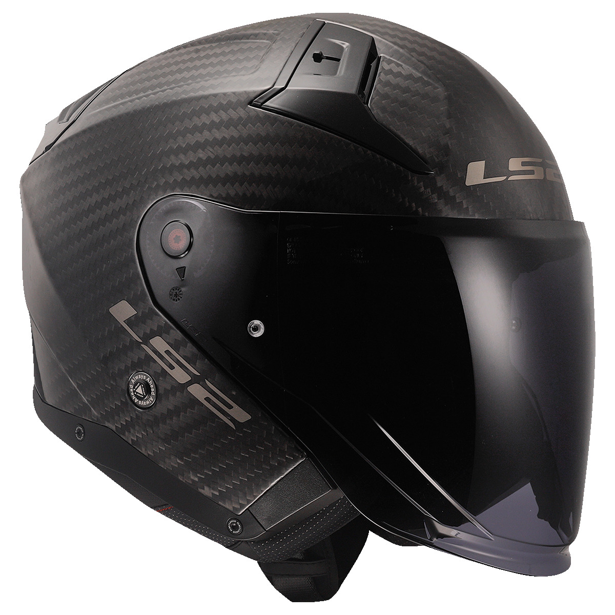 LS2 OF 603 iNFINITY II Carbon Open Face Crash Helmet Available from ...