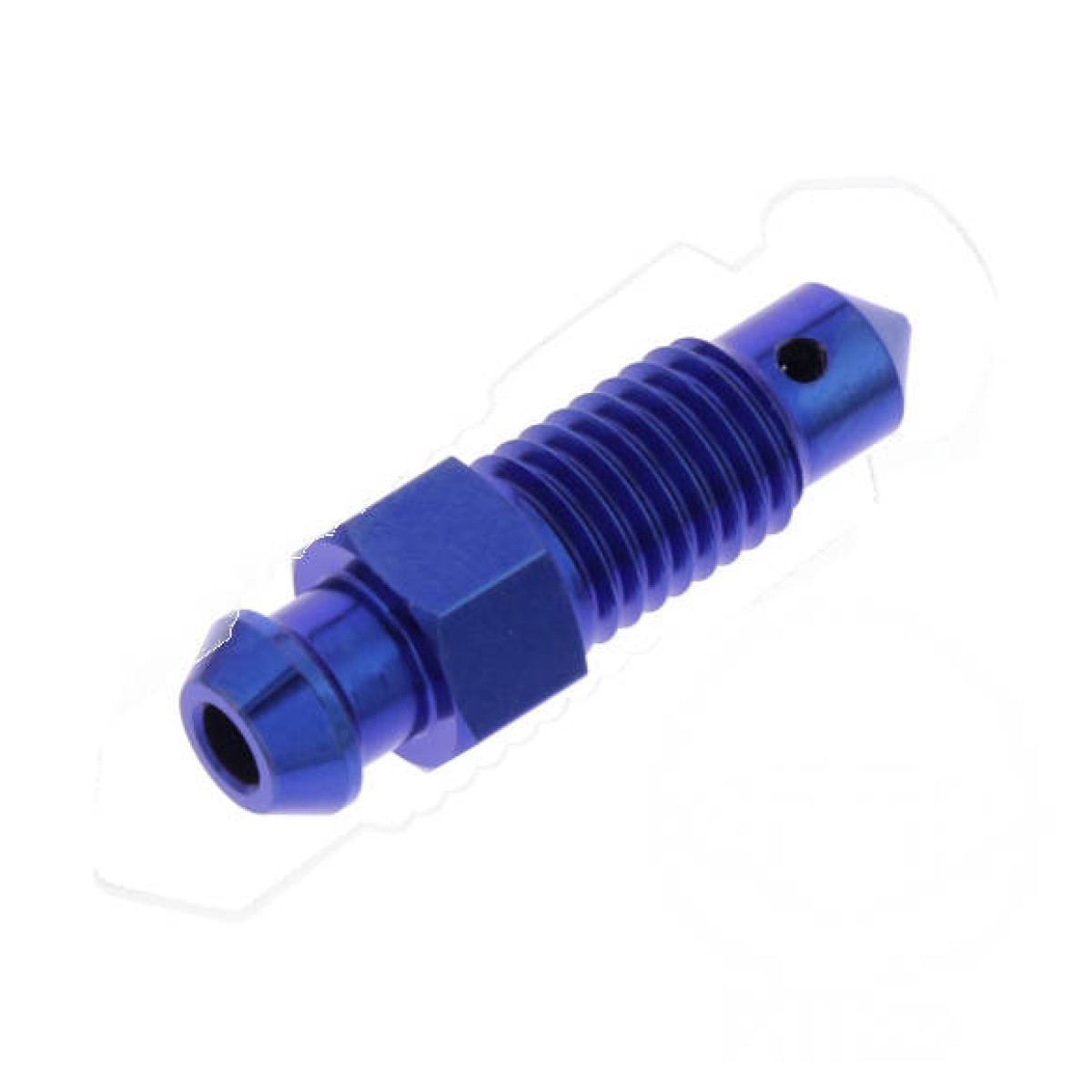 M7 x 1.0 Bleed Nipple in Blue Anodised Titanium Available from Farkham ...
