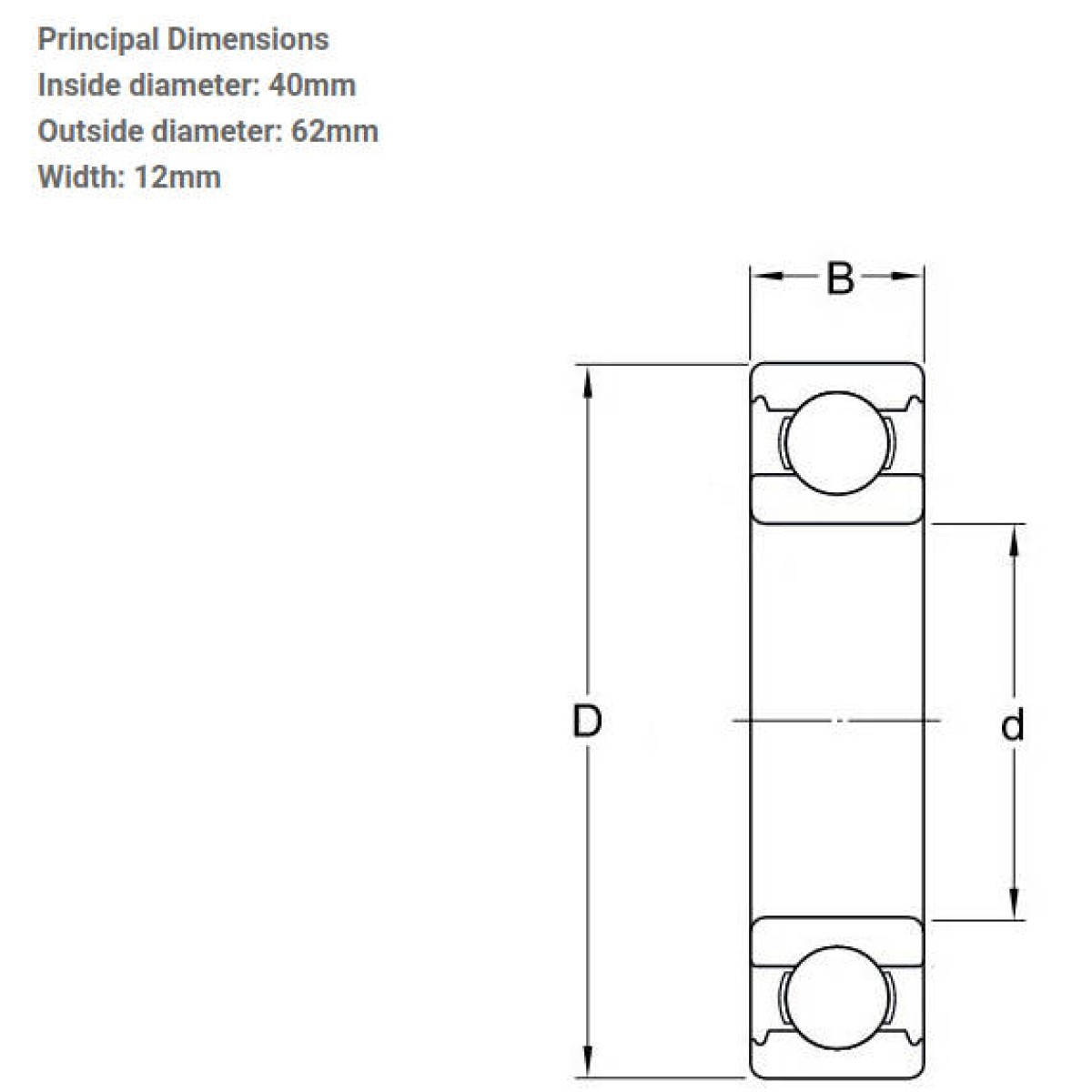 Motorcycle OEM Quality 6908Deep Groove Open Wheel Bearing Available ...